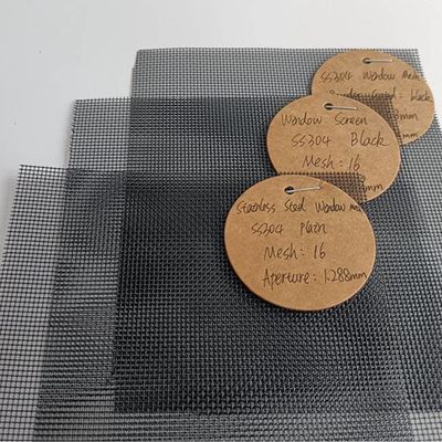 0.1m-2m Width 24 Mesh Stainless Steel Screen Midge Proof Mesh Silver Color