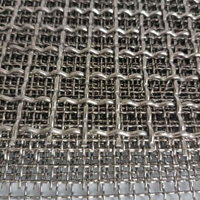 High Carbon Steel Heavy Duty Crimped Wire Mesh 1m X 30m Mining Screen Mesh