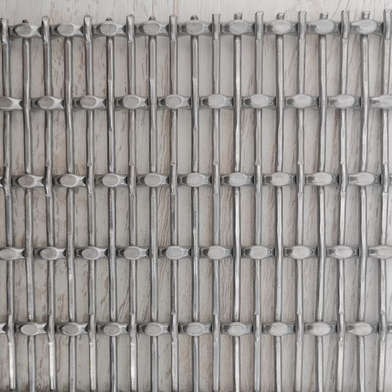 1m-8m width Decorative Wire Mesh Screen Flat Top Crimped Wire Cloth