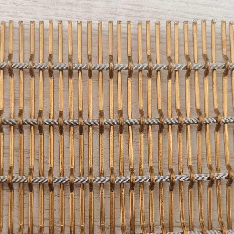 1m-8m width Decorative Wire Mesh Screen Flat Top Crimped Wire Cloth