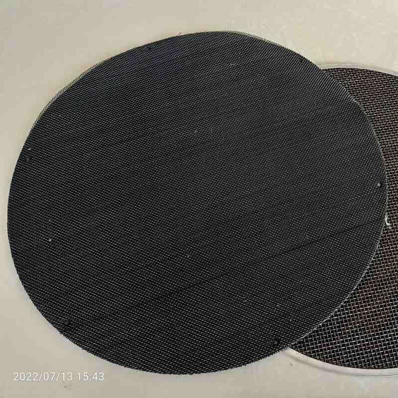 2 3 Layers 18x18 20x20 Black Wire Mesh Filter Disc Long Service Life