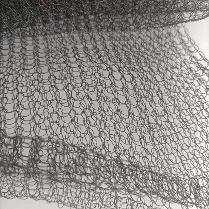 10mm-600mm Titanium 2 Knitted Wire Mesh Standard Form SP 100-300 Type