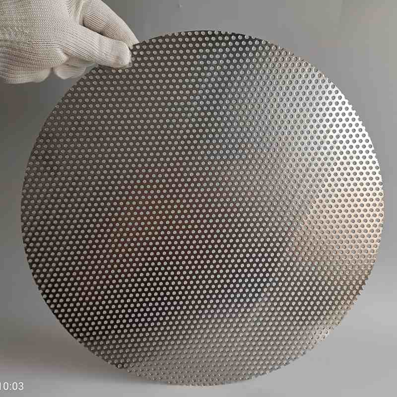 Silver Stainless Steel 304 316 Perforated Wire Mesh Anti Corrosion