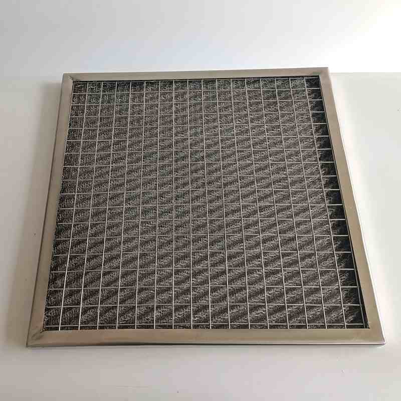 2x3mm Welded Grill Knitted Wire Mesh 3-5um Rating Grease Filter Wire Mesh