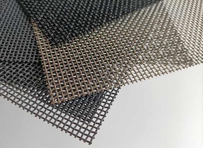 Black Epoxy Coated 316 Stainless Steel Security Mesh 12 X 12 Wire Mesh ...