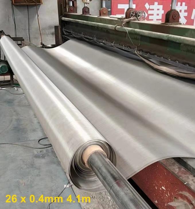 Stainless Steel 90x60 Mesh Super Wide Wire Mesh Screen For Paper Making