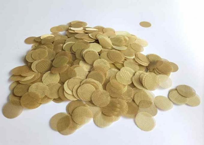 60 Mesh Round Brass Wire Mesh Screen Brass Filter Mesh For Smoking Pipe