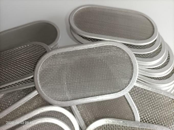 Oval Stainless Steel Multi Layers Filter Metal Mesh / Wire Mesh Filter Disc