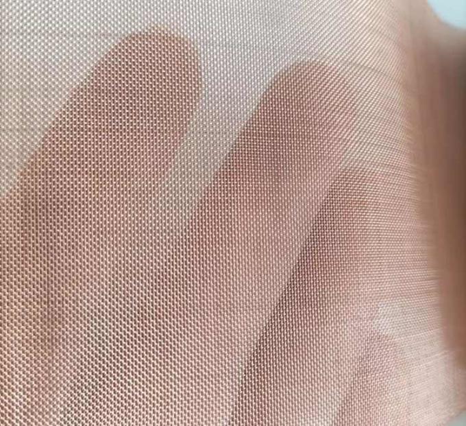 Faraday Cage Red Copper Wire Mesh