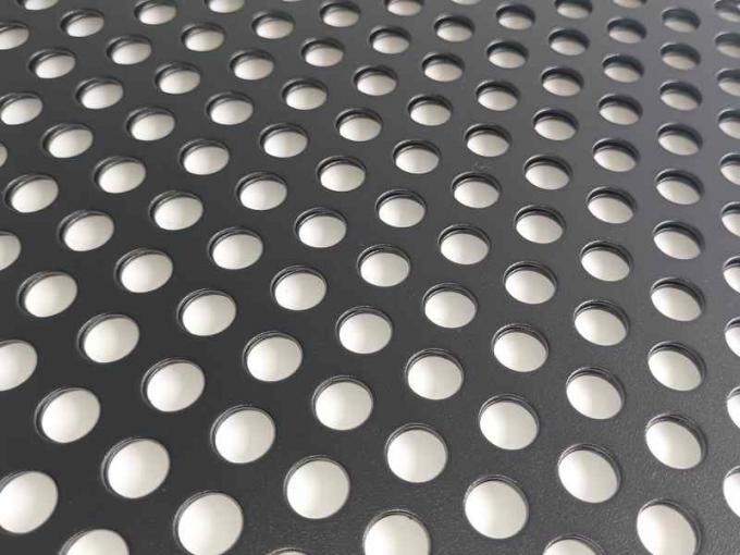 Round Hole Punched Perforated Aluminium Screens