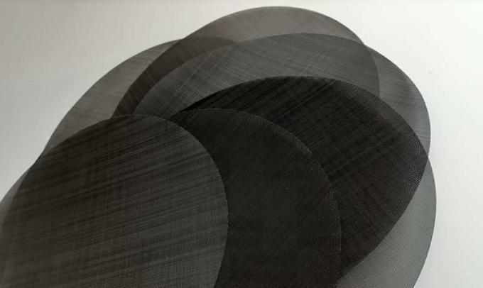 Plain Woven 0.914m-1.2m Black Metal Mesh Screen