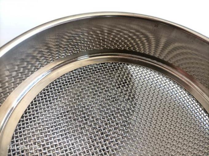 150mm Diameter SUS304 Aggregate Testing Sieves SUS304 Woven Wire Sieve