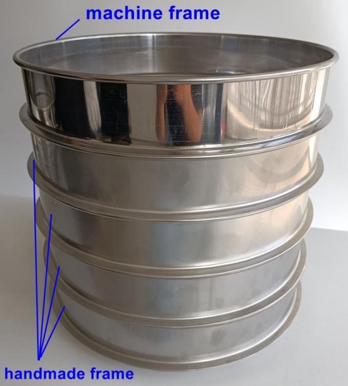 Perforated Round Hole SS304 Lab Test Sieves 350mm Corrosion Resistant