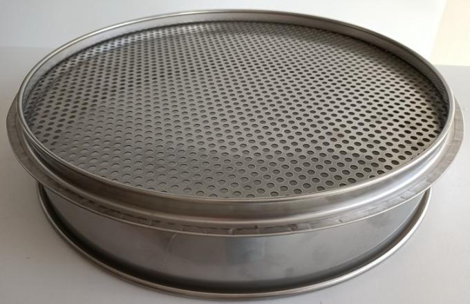 Double Layer Woven Wire Mesh Sieves Square Hole And Perforated Plate