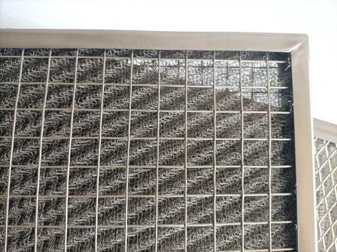 Low resistance 40mm-1400mm Welded Wire Mesh Grill / Knitted Wire Mesh ...