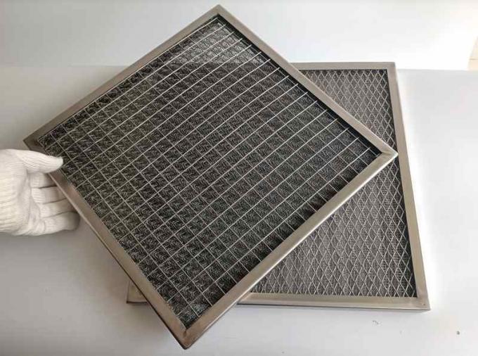 Low resistance 40mm-1400mm Welded Wire Mesh Grill / Knitted Wire Mesh ...