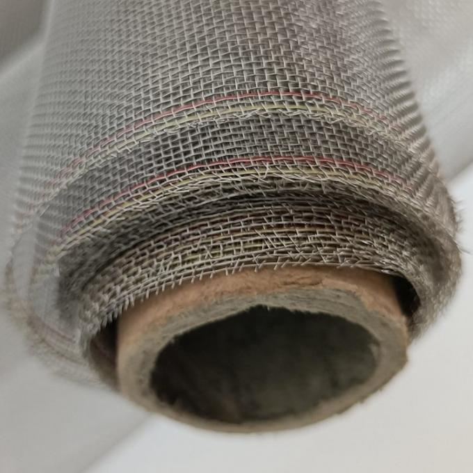 0.1m-2m Width 24 Mesh Stainless Steel Screen Midge Proof Mesh Silver Color