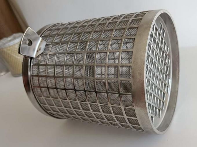316 Stainless Steel Cylinder Perforated Filter Screen Mesh Two Layer ...