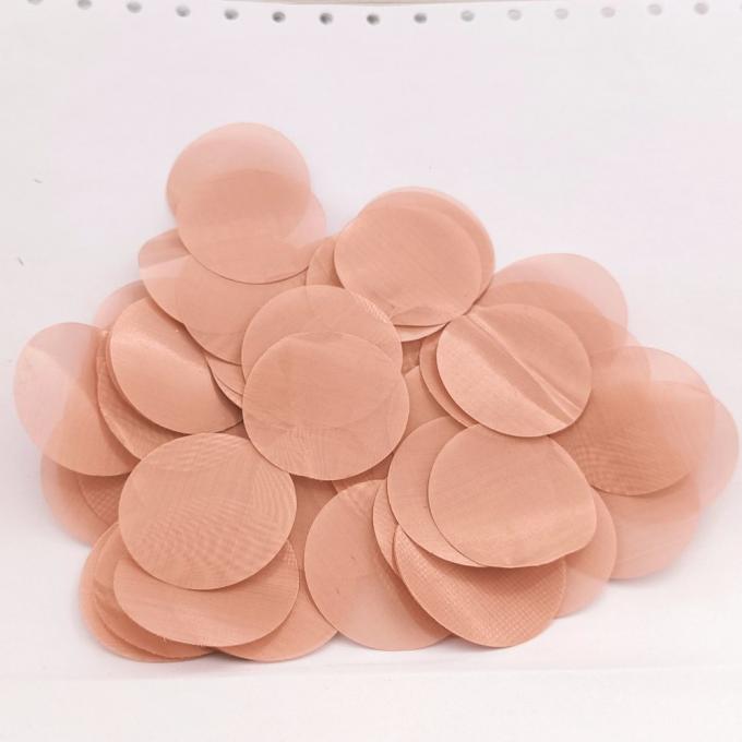 1–5m Copper Extruder Filter Screen Mesh Round Disc Rust Resistance